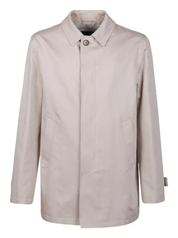 Herno Single-breasted Coat - Gray