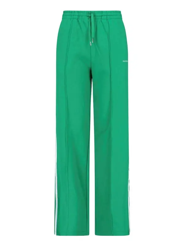 P.a.r.o.s.h Logo Embroidered Straight Leg Trousers - Green