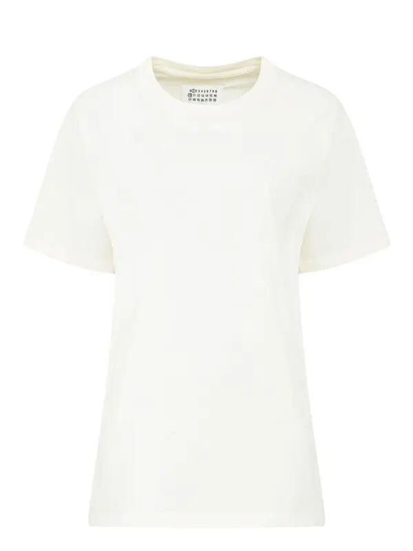 MAISON MARGIELA Logo-printed Crewneck T-shirt - White