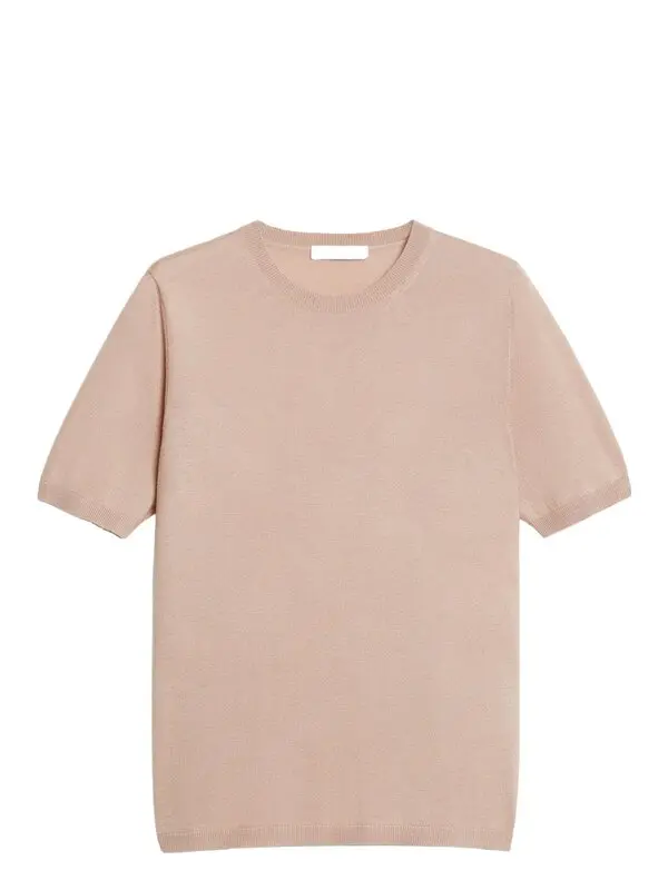 Max Mara Warren Crewneck Knitted Top - Nude