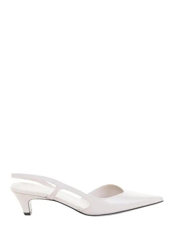 Roberto Festa Slingback Pointed Toe Pumps - Stone