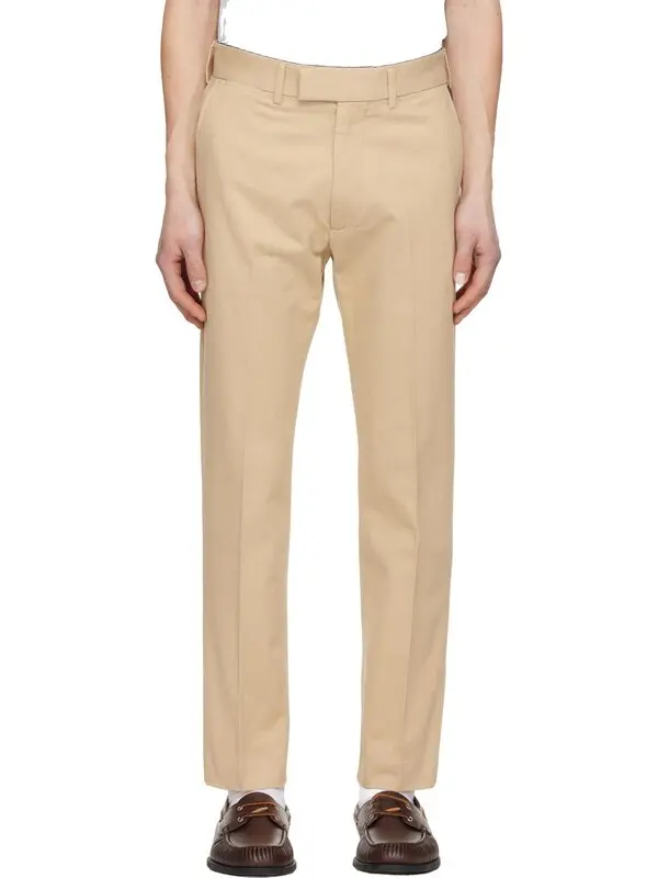 TOM FORD Checkered Trousers - Nude