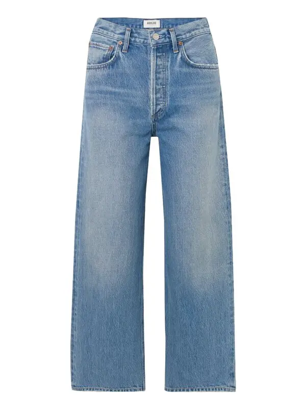 AGOLDE High-waist Wide-leg Denim Trousers - Blue
