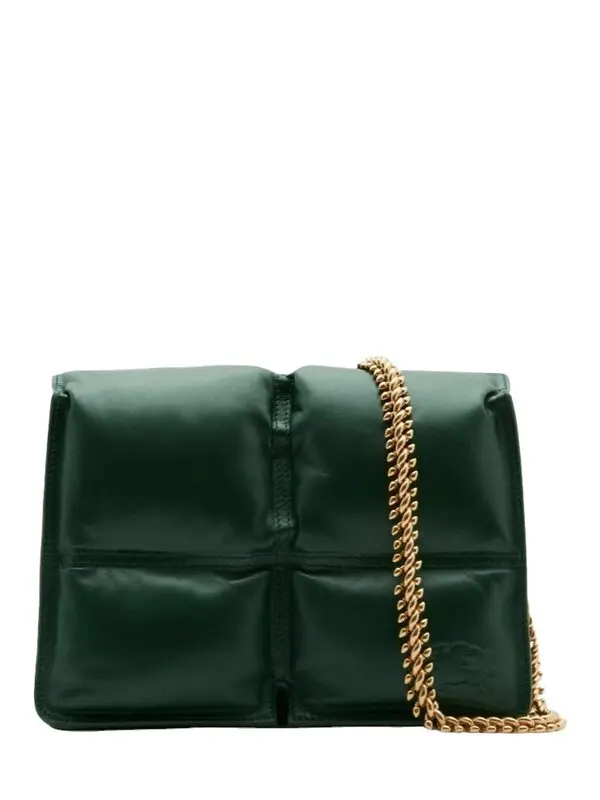 Burberry Quilted Chain-link Crossbody Bag - Green