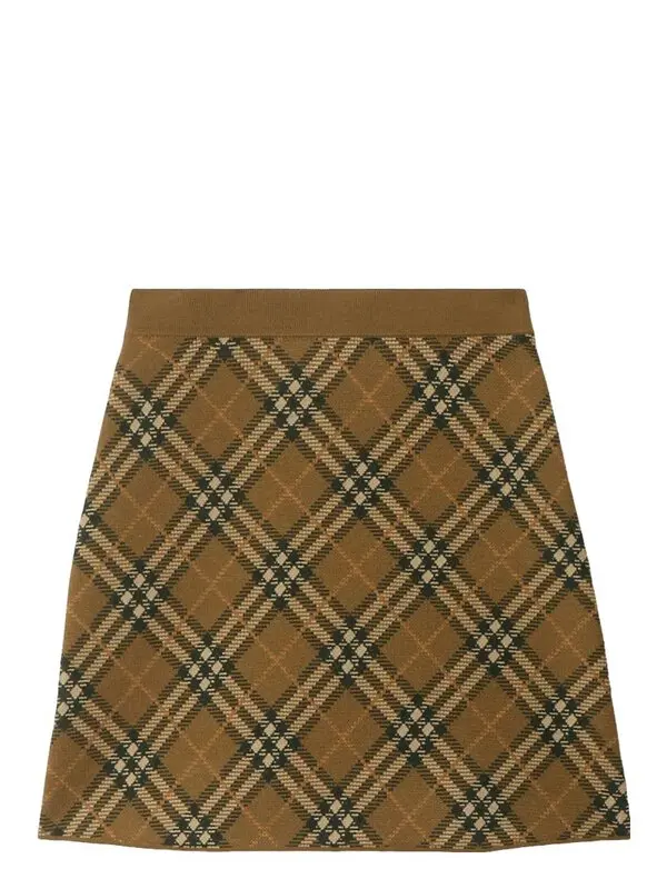 Burberry Check Mini Skirt - Shrew