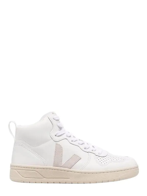 VEJA V-15 High-top Sneakers - White