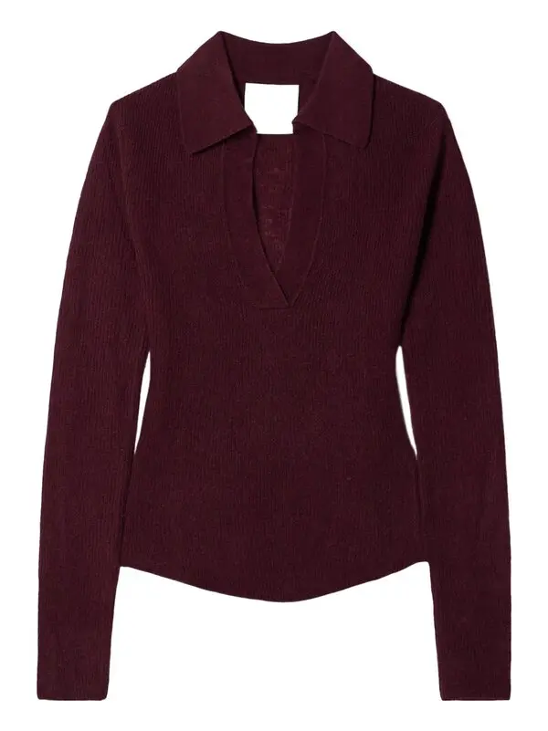 Citizens Of Humanity Simone Polo Sweater - Burgundy