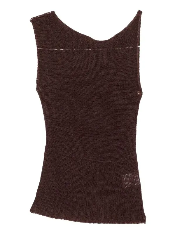 AYA MUSE Asymmetrical Vest - Black