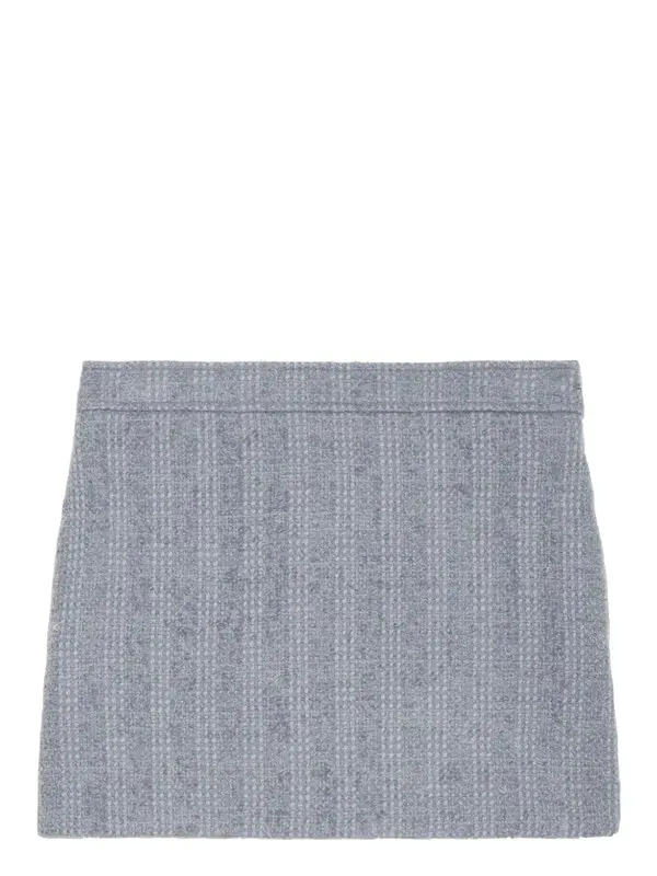 Gucci Mid-rise Tweed Mini Skirt - Blue