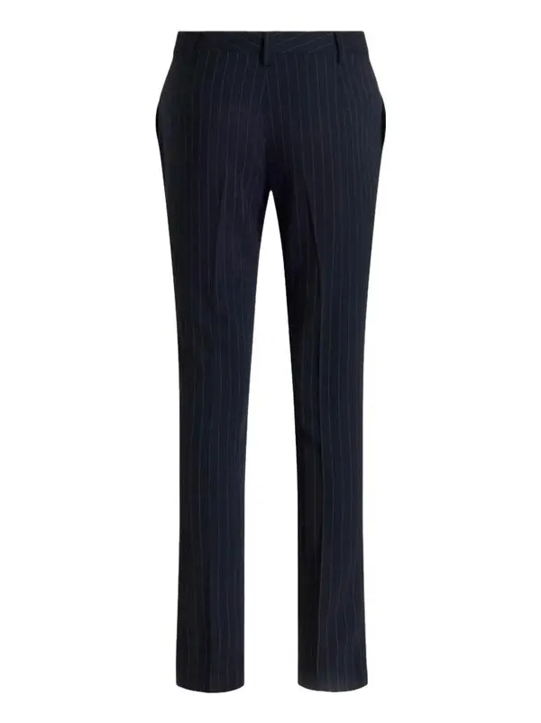 Etro Striped Tailored Trousers - Black