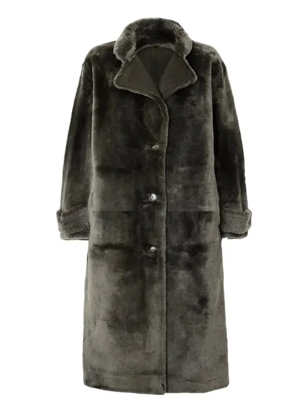 YVES SALOMON Shearling Coat - Black