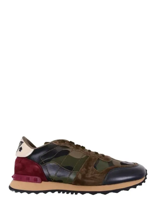 Valentino Garavani Camouflage Print Sneakers - Black