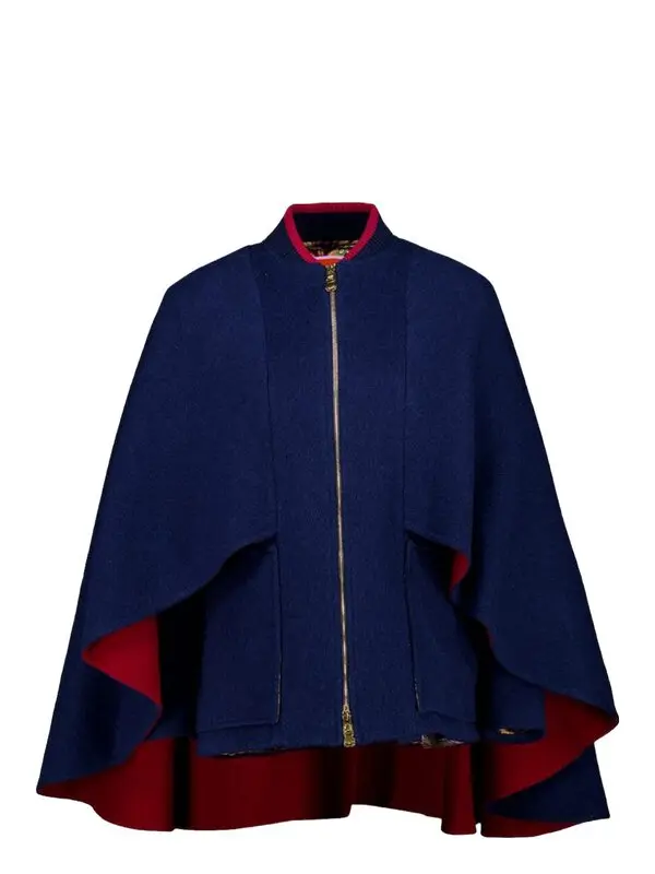 La DoubleJ Baker Street Cape Jacket - Blue