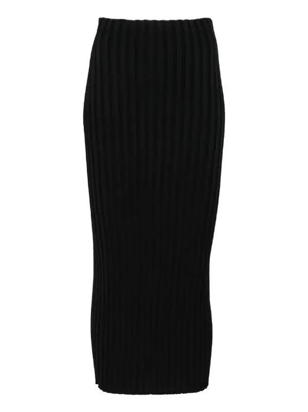 Fabiana Filippi Ribbed Knit High-rise Skirt - Black