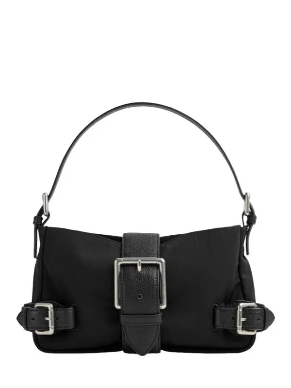 Bottega Veneta Buckled Shoulder Bag - Black