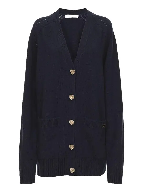 Chloé V-neck Knitted Cardigan - Black