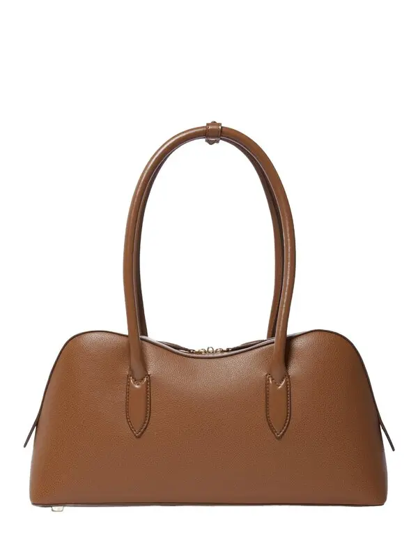 Stella McCartney Ryder Lock Plaque Shoulder Bag - Brandy
