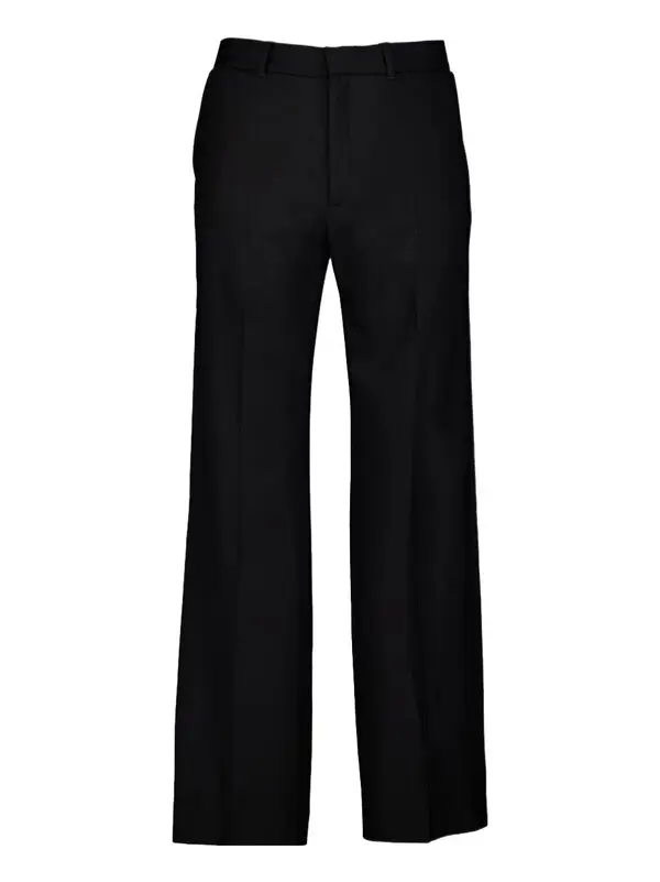 Casablanca Wool Blend Straight-leg Trousers - Black