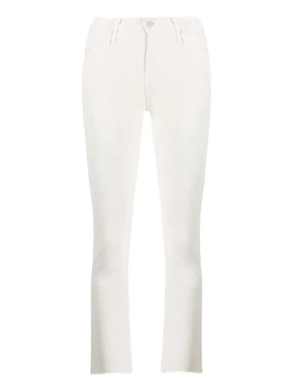 MOTHER Edge-hem Jeans - White