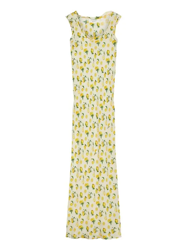 Sportmax Sleeveless Maxi Dress With All-over Pattern - Nude