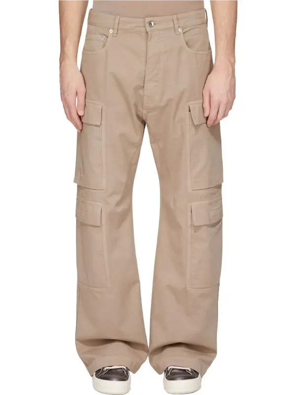 Rick Owens Double Cargo Jeans - Nude