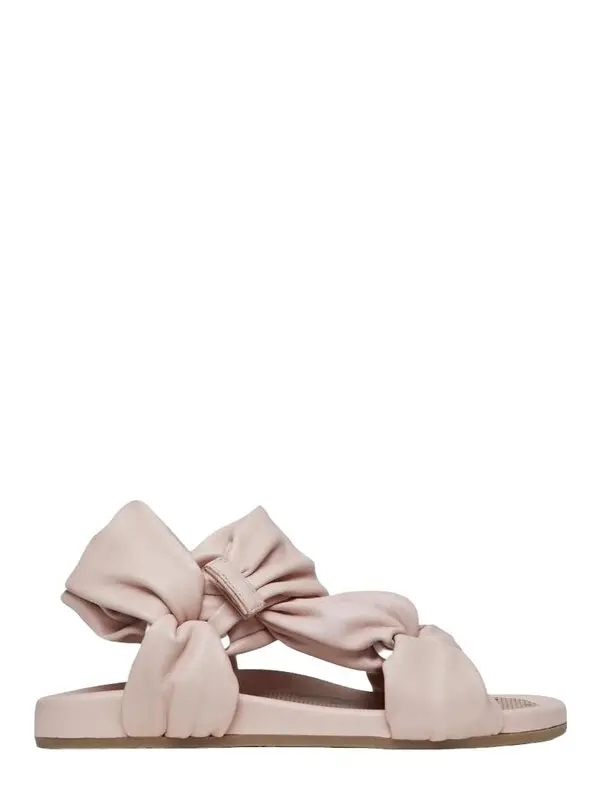 Red Valentino Puffy Strapped Sandals - Nude