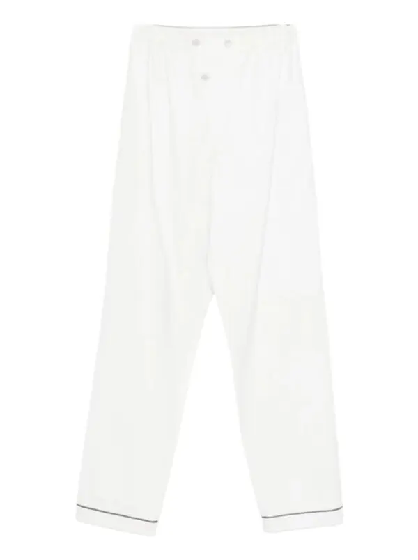 Prada Nappa Leather Pants - White