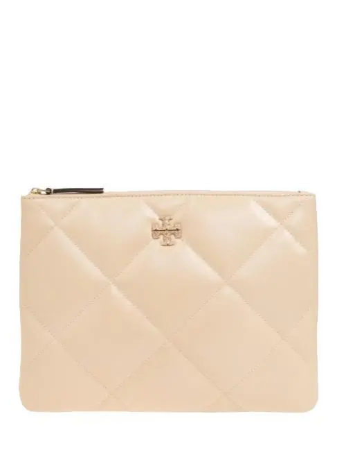 Tory Burch Kira Clutch Bag - Cream