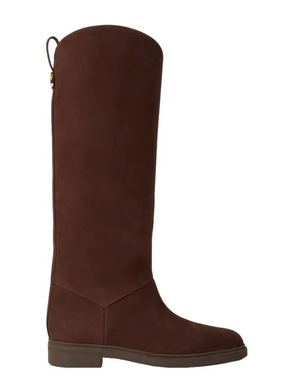 Loro Piana Knee High Boots - French Coffee