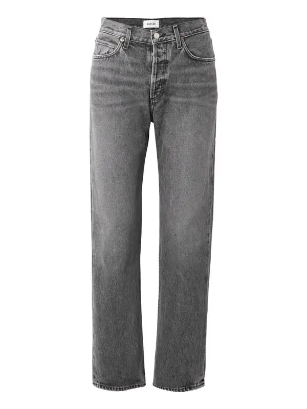 AGOLDE Belt Loop Straight Cut Jeans - Gray