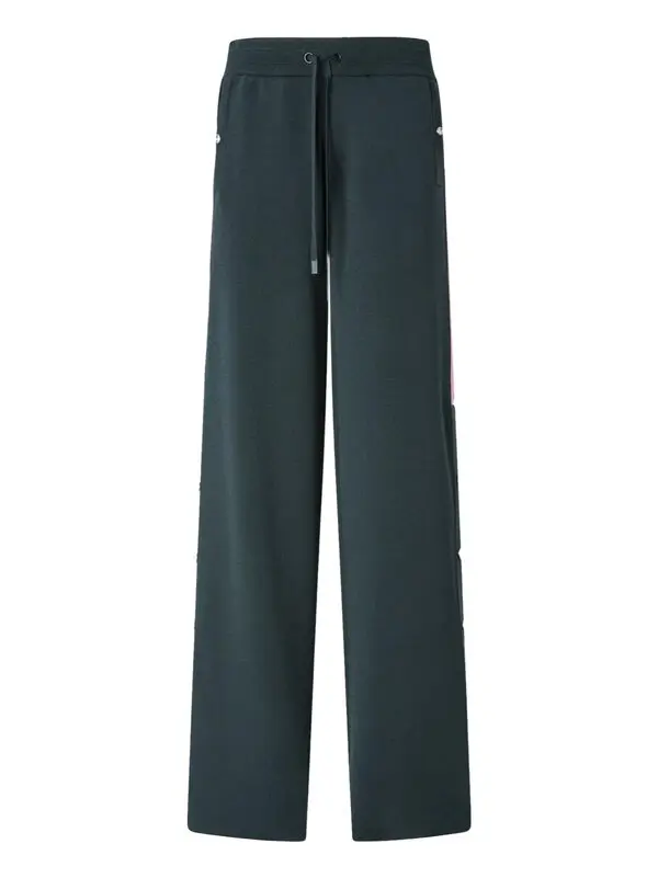 Pinko Stripe-detailed Drawstring Trousers - Black