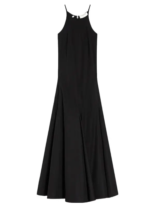 Sportmax Cactus Cotton Flared Dress - Black