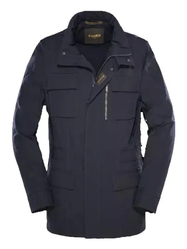 MOORER Manolo Utility Jacket With Lapel - Black