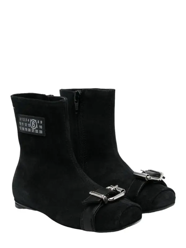 MAISON MARGIELA Square-toed Short Boots - Black