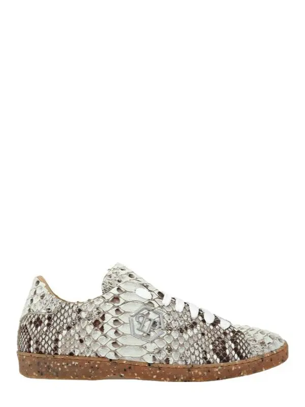 Philipp Plein Round Toe Lace Up Sneakers - Multicolor