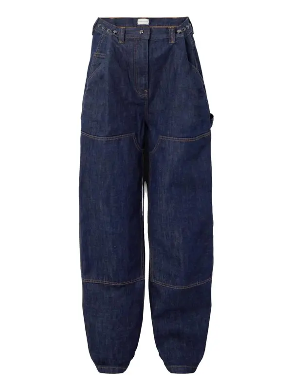 Magda Butrym Wide-leg Jeans With Belt Loops - Dark Blue
