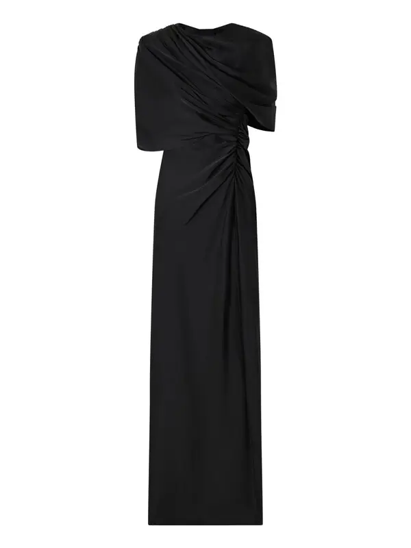 Stella McCartney Backless Shawl Dress - Black