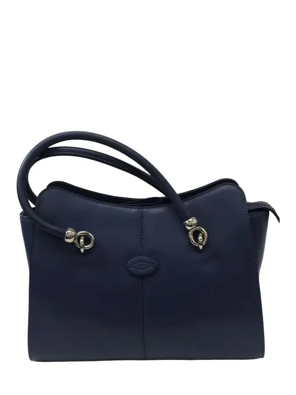TOD'S Zippered Shoulder Bag - Black