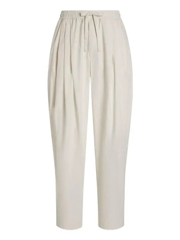 Dolce & Gabbana Pleated Drawstring Trousers - Beige