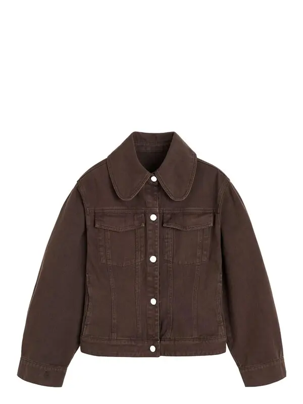 BY MALENE BIRGER Organic Cotton Denim Jacket - Chocolate Chips