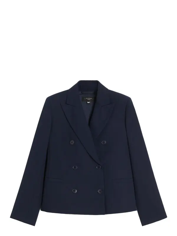 Max Mara Tappeto Double-breasted Jacket - Black