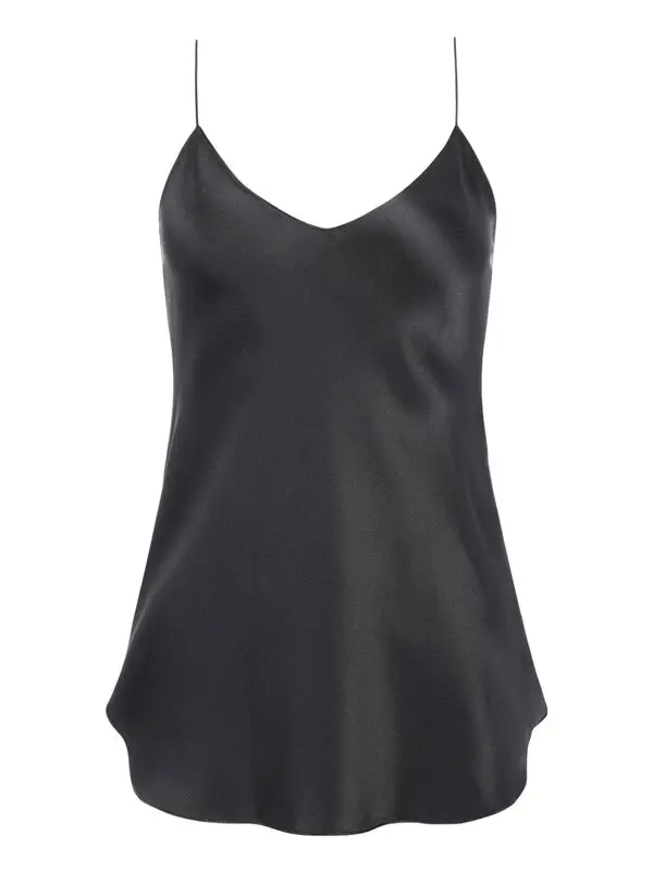 NILI LOTAN Sleeveless V-neck Camisole - Black