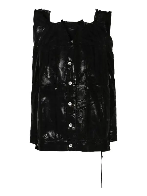 Rick Owens Tec Worker Denim Jacket - Black