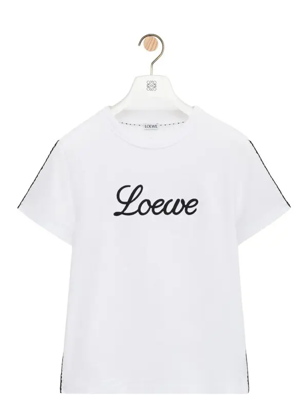 Loewe Logo Detail Crewneck T-shirt - White
