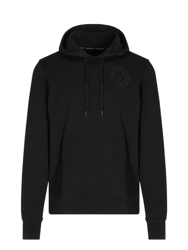 Canada Goose Long Sleeve Hooded Sweatshirt With Front Pockets - Black