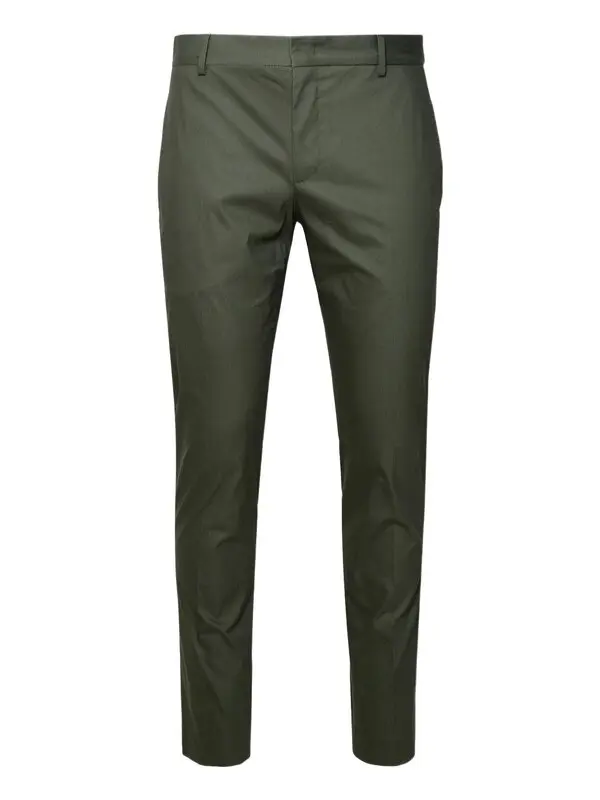 PT TORINO Mid-rise Tapered Chinos - Black