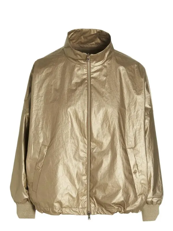 Herno High-neck Bomber Jacket - Nude