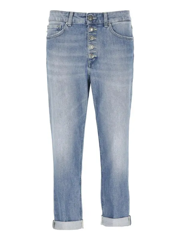 DONDUP Jewel Button Straight-leg Jeans - Blue