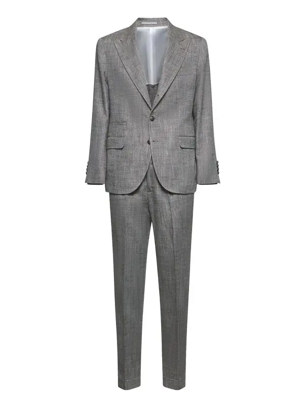 Brunello Cucinelli Two-piece Tailored Suit - Brown