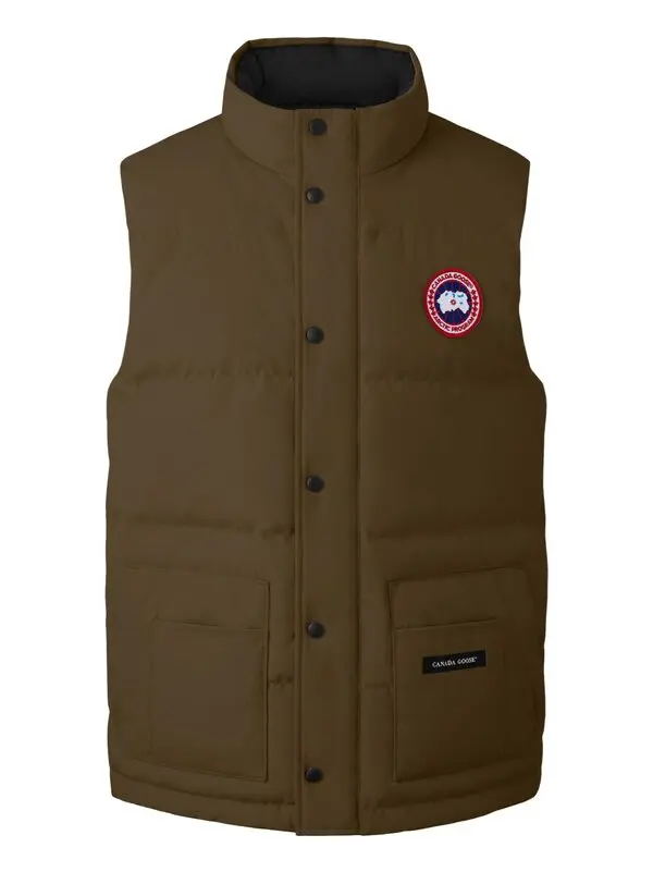 Canada Goose Logo Patch Puffer Vest - Military Green